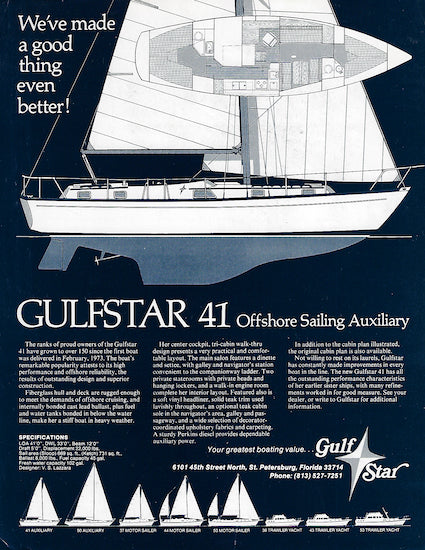 Gulfstar 41 Brochure Package (Digital) – SailInfo I boatbrochure.com