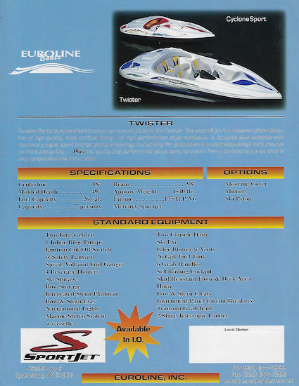 Euroline Twister Brochure – SailInfo I boatbrochure.com