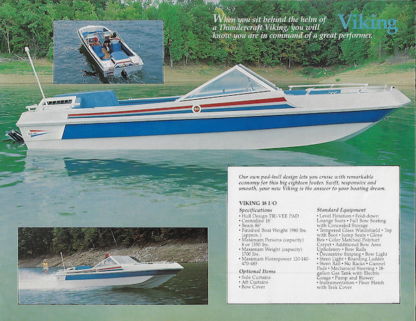 Thunder Craft 1980 Brochure – SailInfo I boatbrochure.com