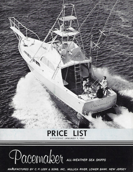 Pacemaker 1961 Price List Brochure – SailInfo I boatbrochure.com