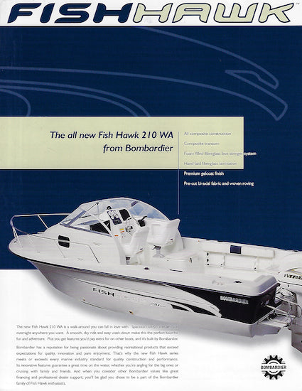Bombardier Fish Hawk 210 Walkaround Brochure – SailInfo I boatbrochure.com