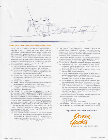 Ocean 42 Super Sport Brochure – SailInfo I boatbrochure.com