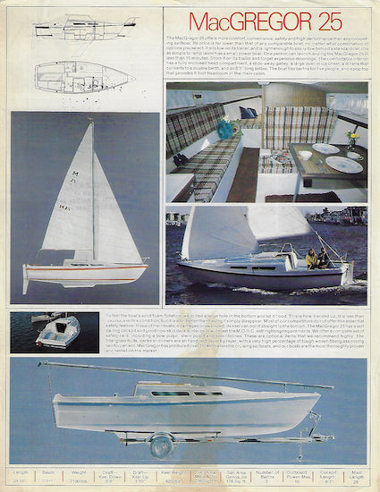 MacGregor 25 Brochure – SailInfo I boatbrochure.com