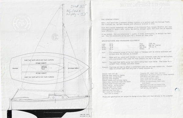 Com-Pac 16 Brochure – SailInfo I boatbrochure.com