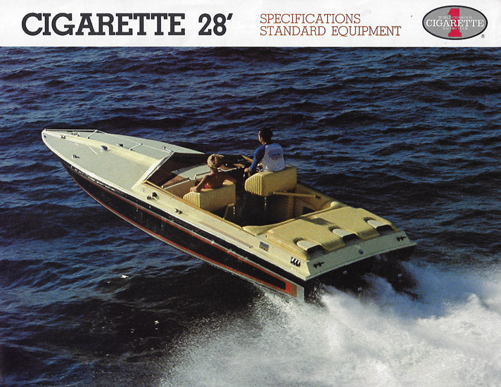 Cigarette 28 Specification Brochure – SailInfo I boatbrochure.com