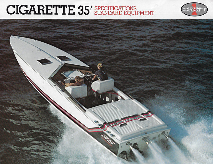 Cigarette 35 Specification Brochure – SailInfo I boatbrochure.com