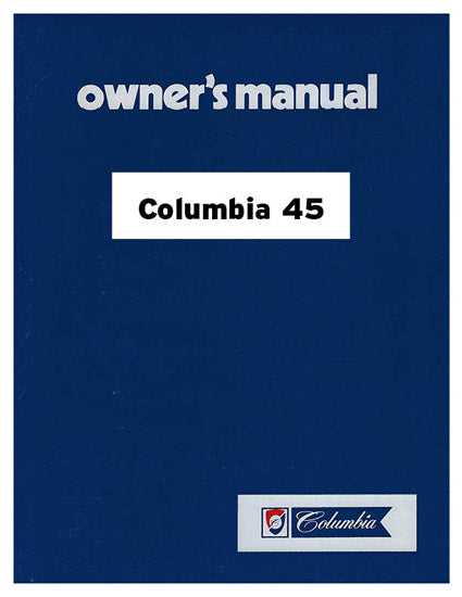 Columbia 45 Owner's Manual – SailInfo I boatbrochure.com