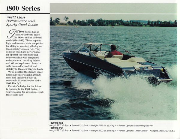 Forester 1994 Brochure – SailInfo I boatbrochure.com