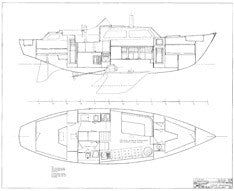 Columbia 41 Interior Arrangement Plan - Page 1 – SailInfo I ...
