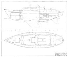 Columbia 41 Interior Arrangement Plan - Page 2 – SailInfo I ...