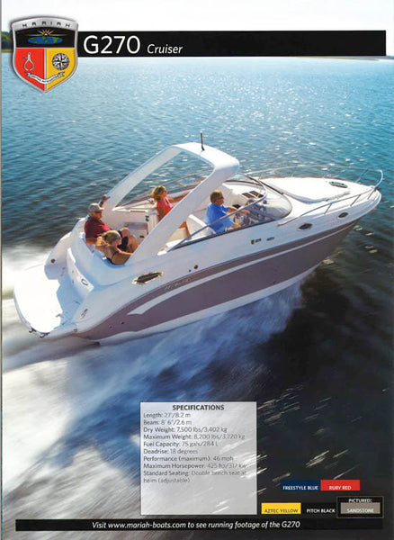 Mariah 2011 Brochure – SailInfo I boatbrochure.com