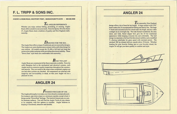 Tripp Angler 24 Brochure – SailInfo I boatbrochure.com