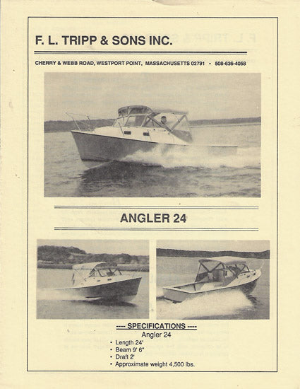 Tripp Angler 24 Brochure – SailInfo I boatbrochure.com